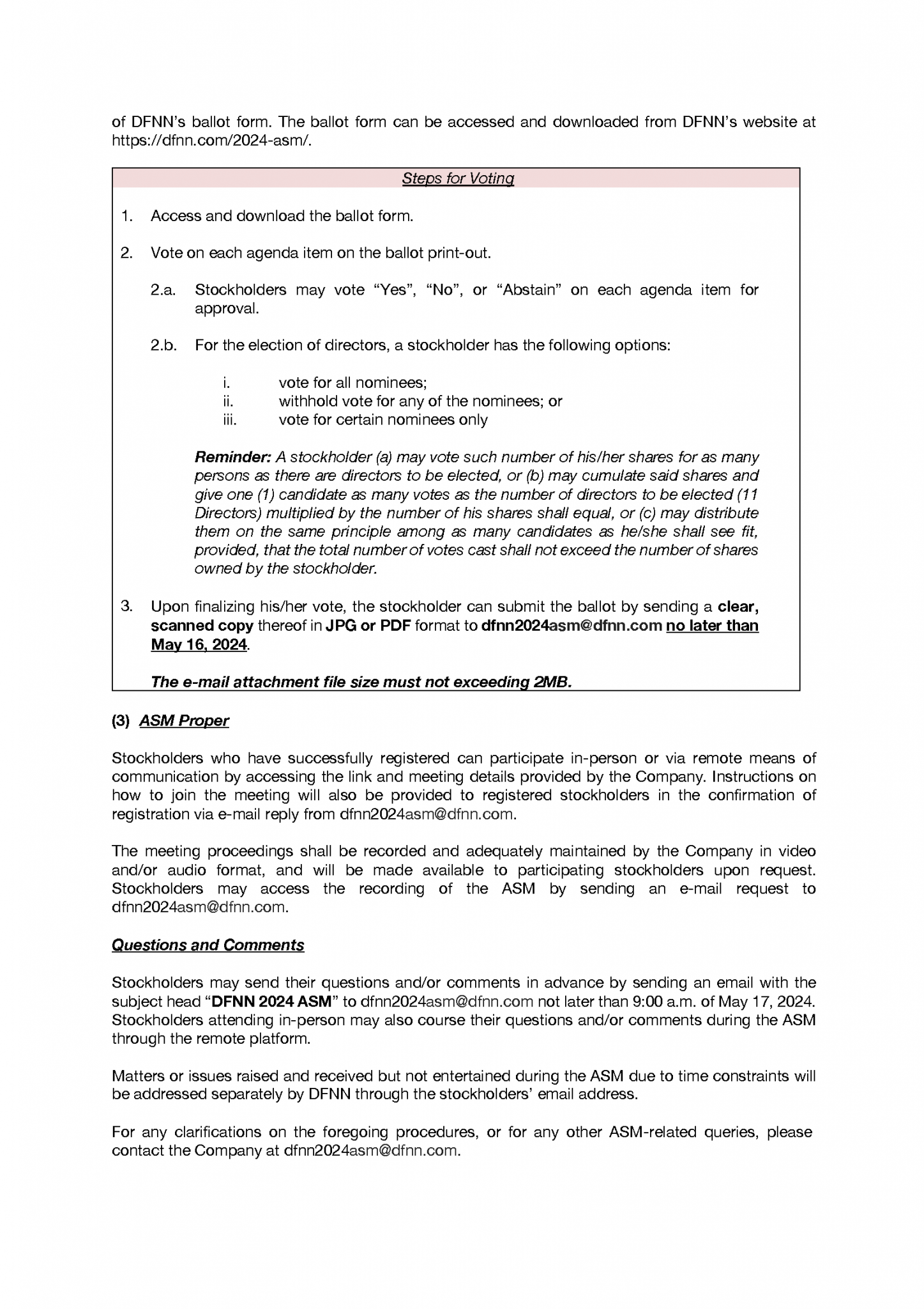 DFNN 2024 ASM Guidelines – DFNN, Inc.